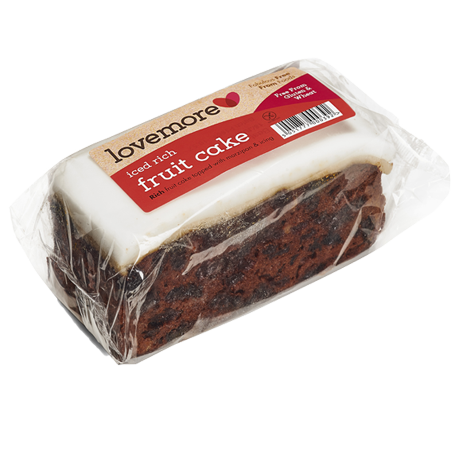 Gluten-Free Iced Fruit Cake Slab - Lovemore Foods