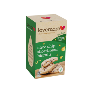 Gluten-Free Choc Chip Shortbread Biscuits - Lovemore Foods
